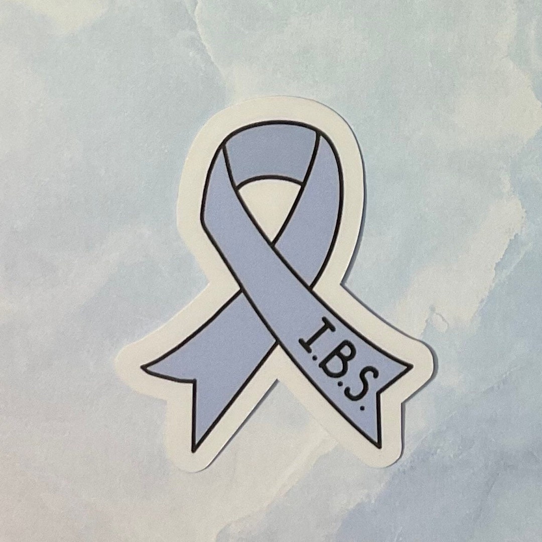 IBS Awareness Ribbon Sticker | Periwinkle Ribbon | Chronic Illness ...
