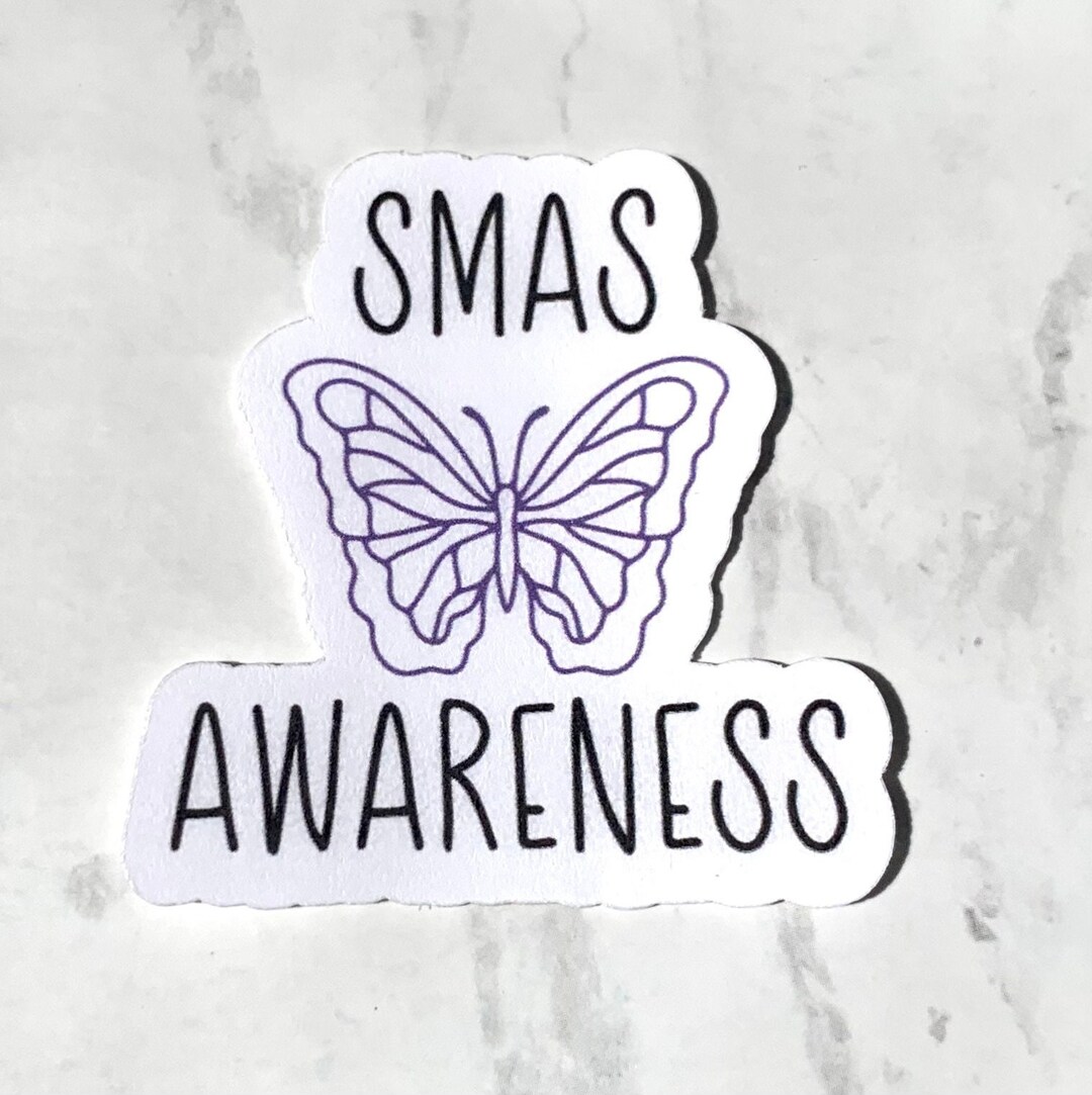 SMAS Awareness Butterfly Sticker | Purple Butterfly | Chronic Illness ...