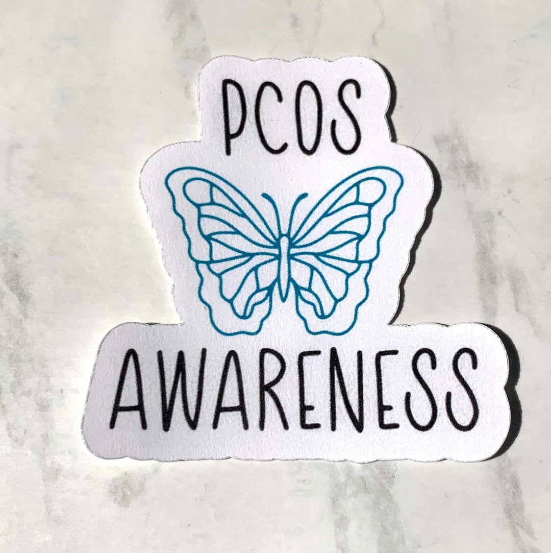 PCOS Awareness Butterfly Sticker | Teal Butterfly | Chronic Illness ...