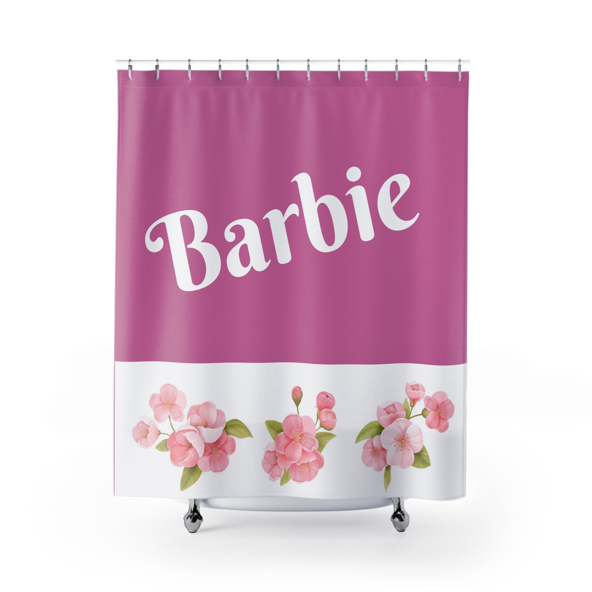 Barbie Shower Curtains Bathroom Decor T Etsy