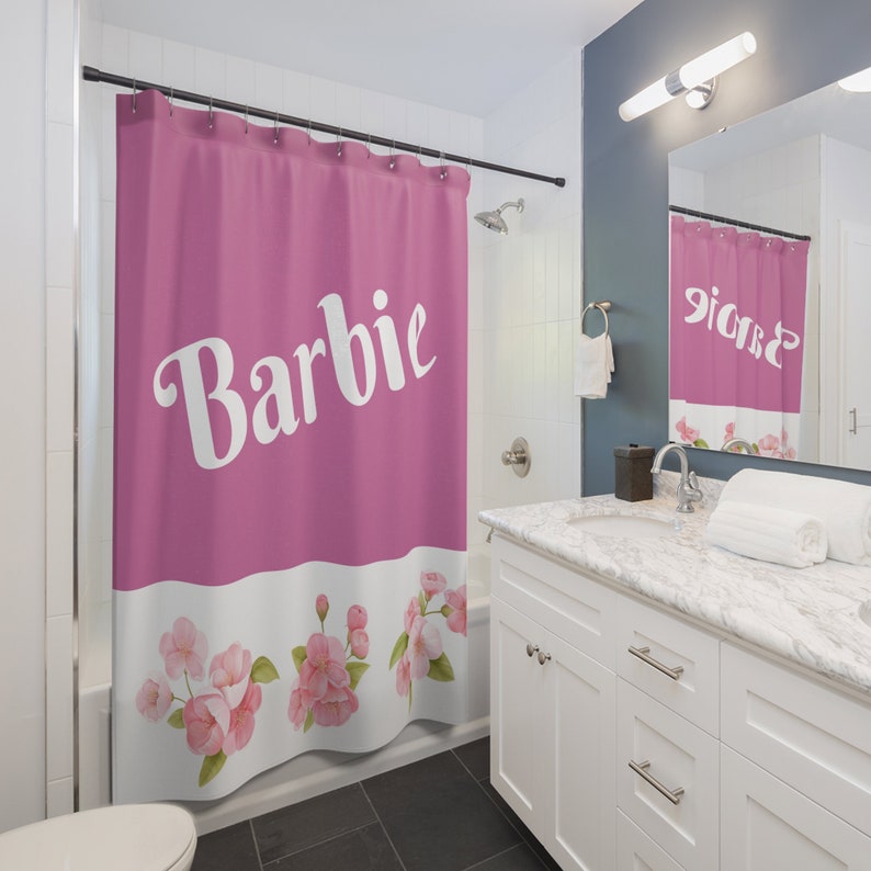 Barbie Shower Curtains Bathroom Decor Gift - Etsy