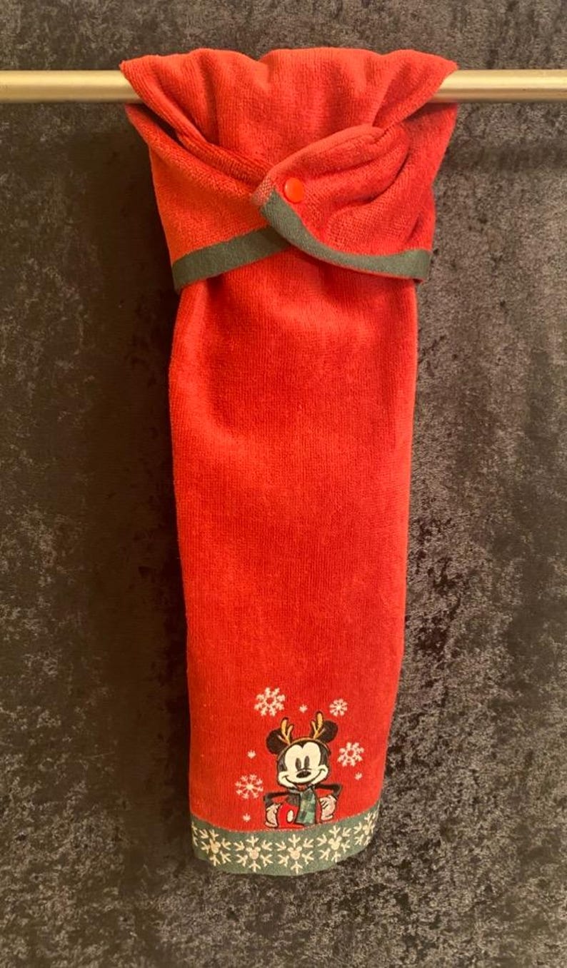 Stay Put mickey Mouse Reindeer Ears Christmas Absorbent Kitchen/ Dish ...