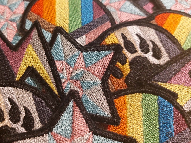 LGBTQ Pride Flag Sew-on Patches / Progress Pride Flag / Trans - Etsy