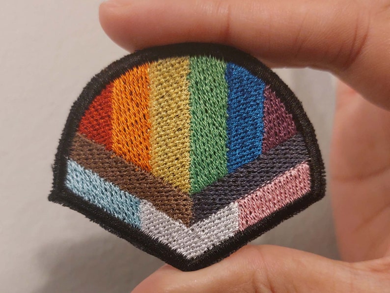 LGBTQ Pride Flag Sew-on Patches / Progress Pride Flag / Trans - Etsy