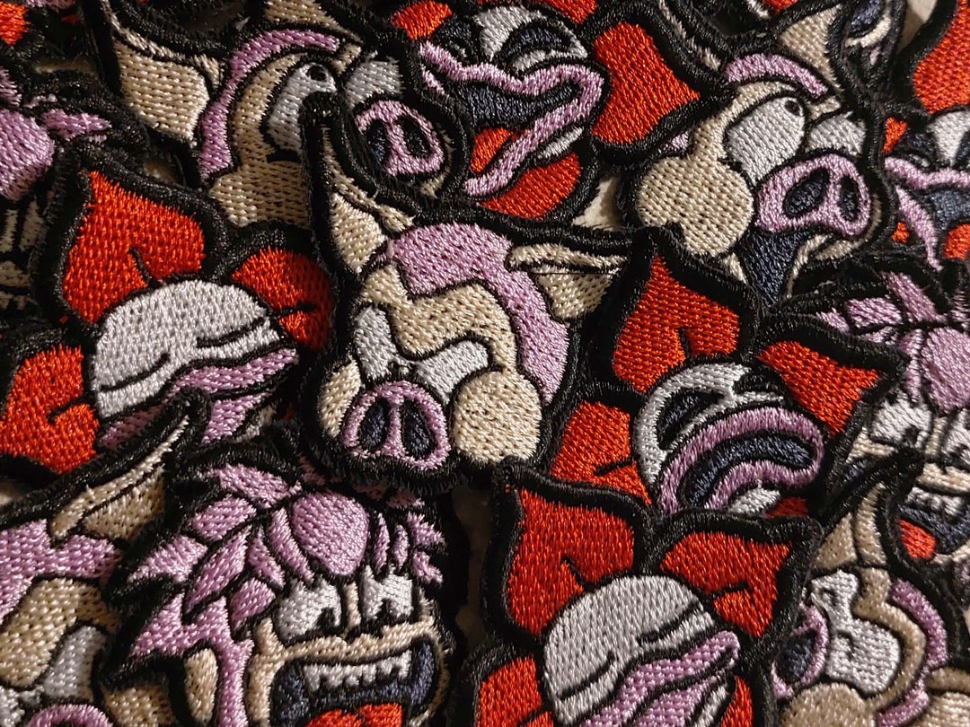 Tomba! Sew-on Patches / Tomba / Tombi / Koma Pigs / Mushroom Forest ...