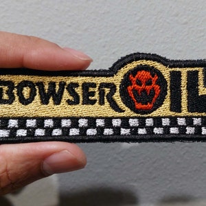 Mario Kart Sponsorship Sew-on Patches / Bowser Oil / Shy Guy Records / Bullet Bill Speedway ...