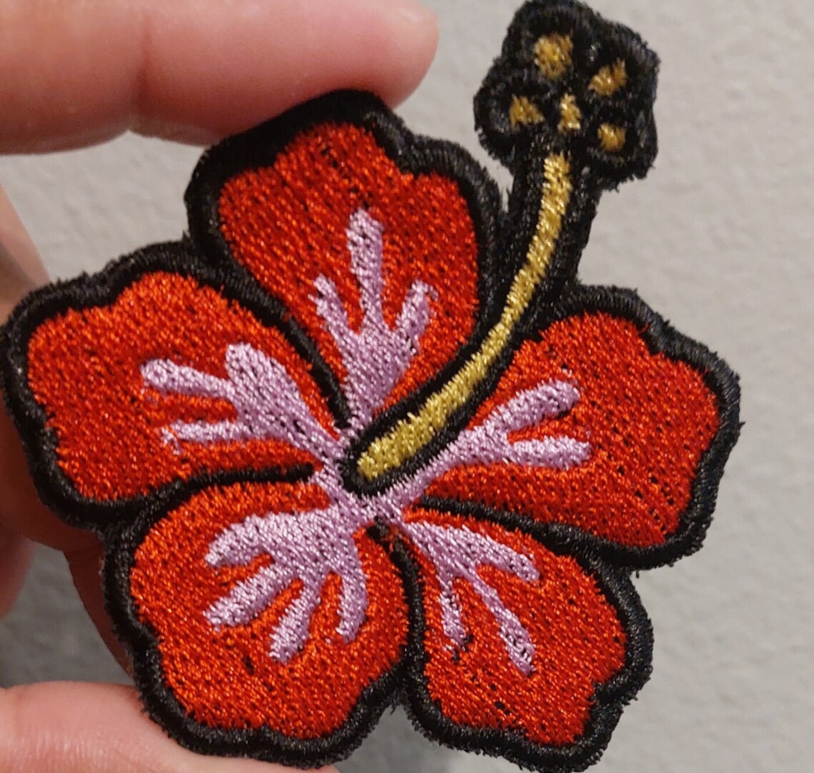 Hibiscus Flower Sew-on Patch / Polynesian Patch / Samoan / Hawaiian ...