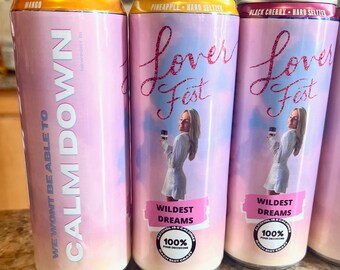 Custom Seltzer Can Labels, Personalized Skinny Can Stickers, Custom ...