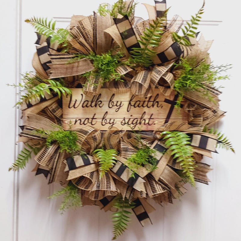 Christian Wreath - Etsy