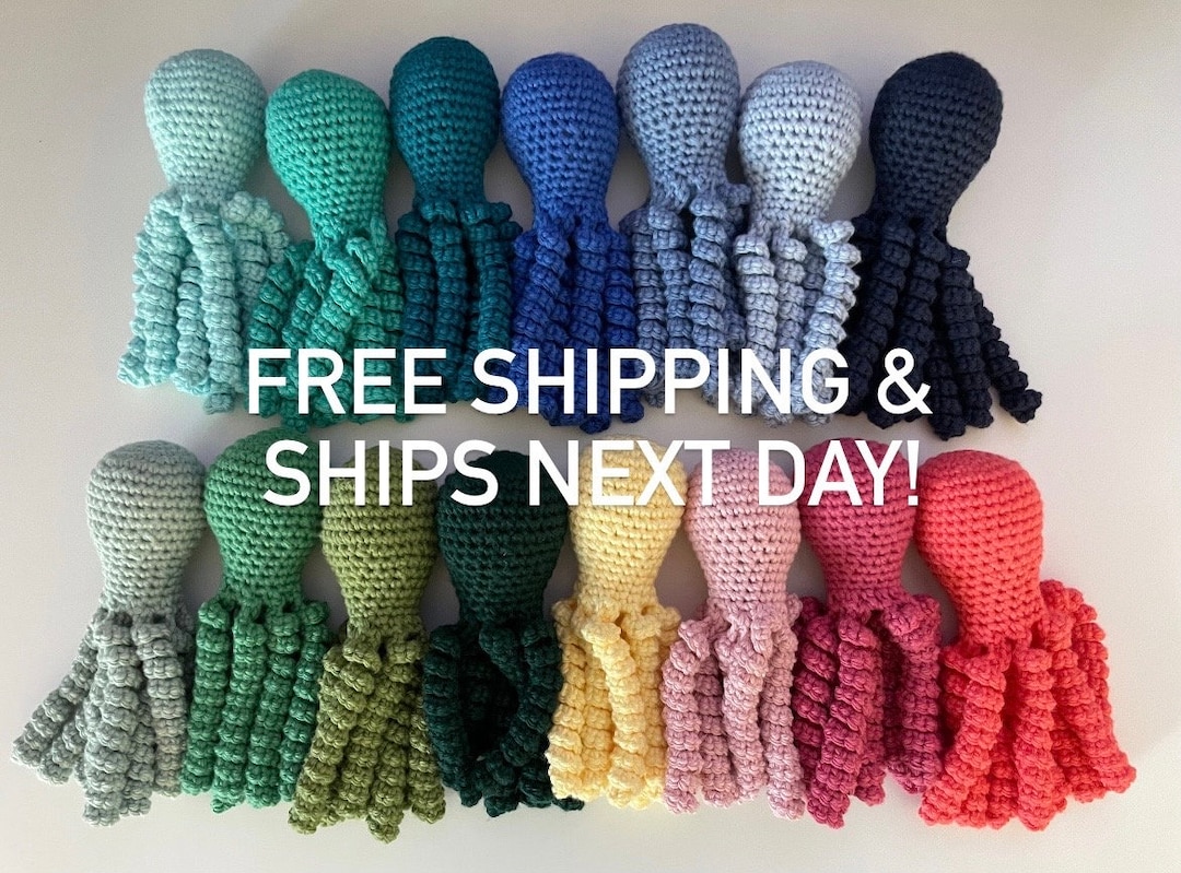 Crochet Octopus Doll, 100% Cotton, NICU Newborn Gift - Etsy