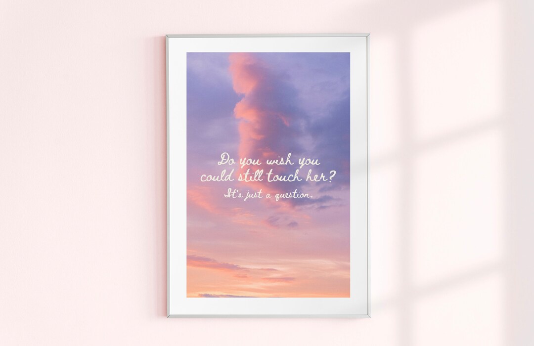Taylor Swift Lyrics Poster, Question Lyrics Printable, Midnights Album ...