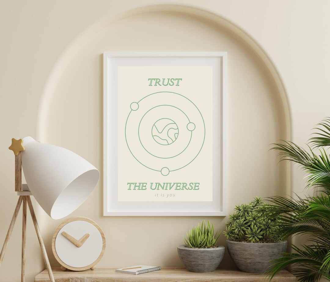 Trust the Universe Printable, Manifestation Art Print, Law of ...
