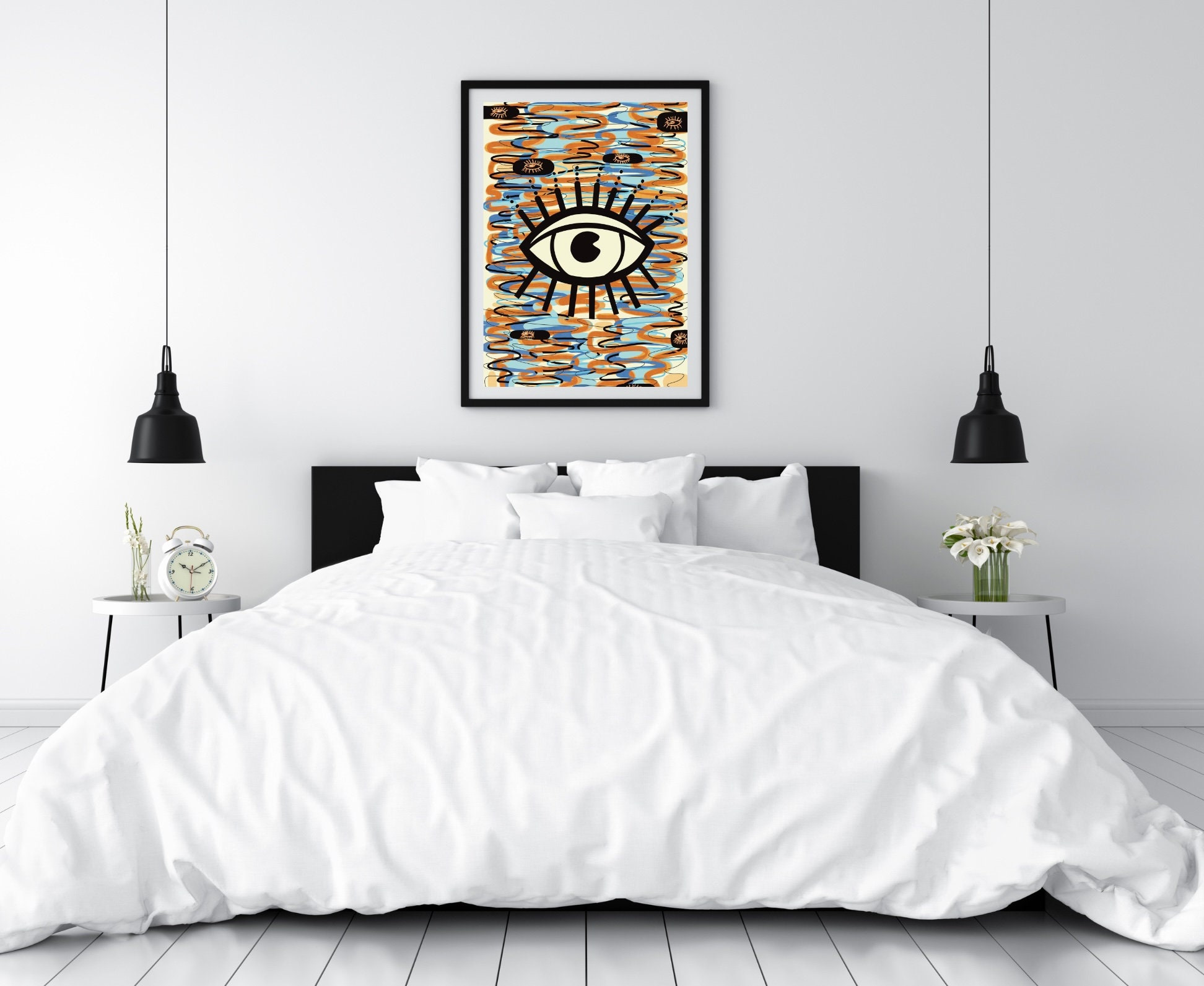 Evil Eye Print, Evil Eye Poster, Printable Evil Eye, Evil Eye Wall Art ...