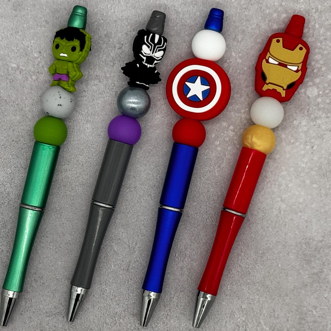 Superhero Friends Beaded Pen - Etsy
