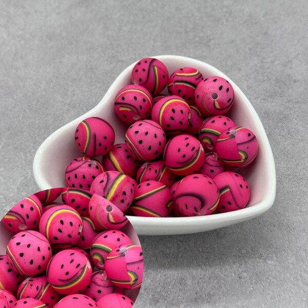 Watermelon Beads - Etsy