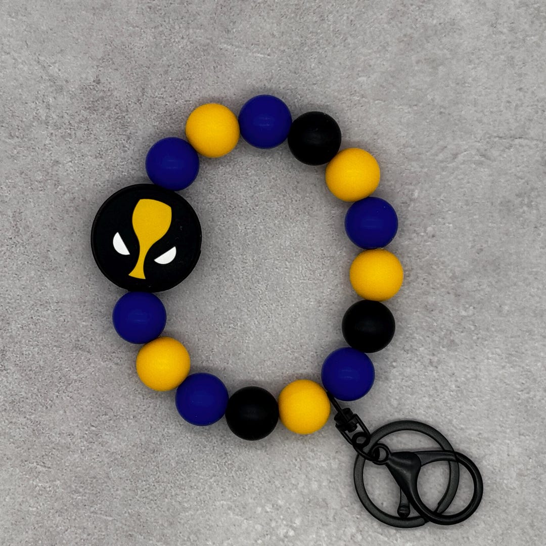 Superhero Logan Experiment X Silicone Wristlet Beaded Key Fob - Etsy