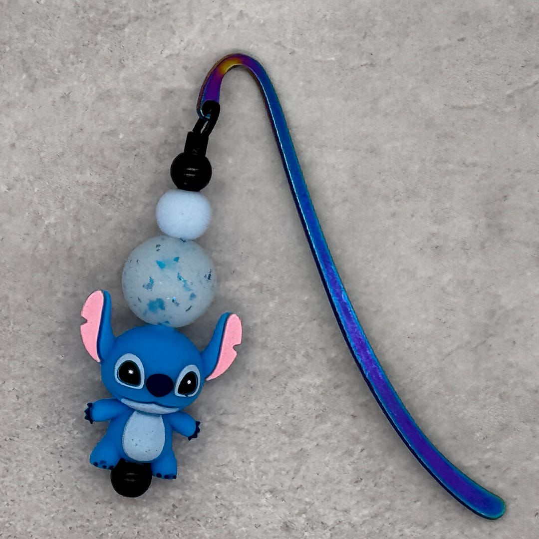 Alien 626 Silicone Beaded and Rainbow Metal Bookmark - Etsy UK