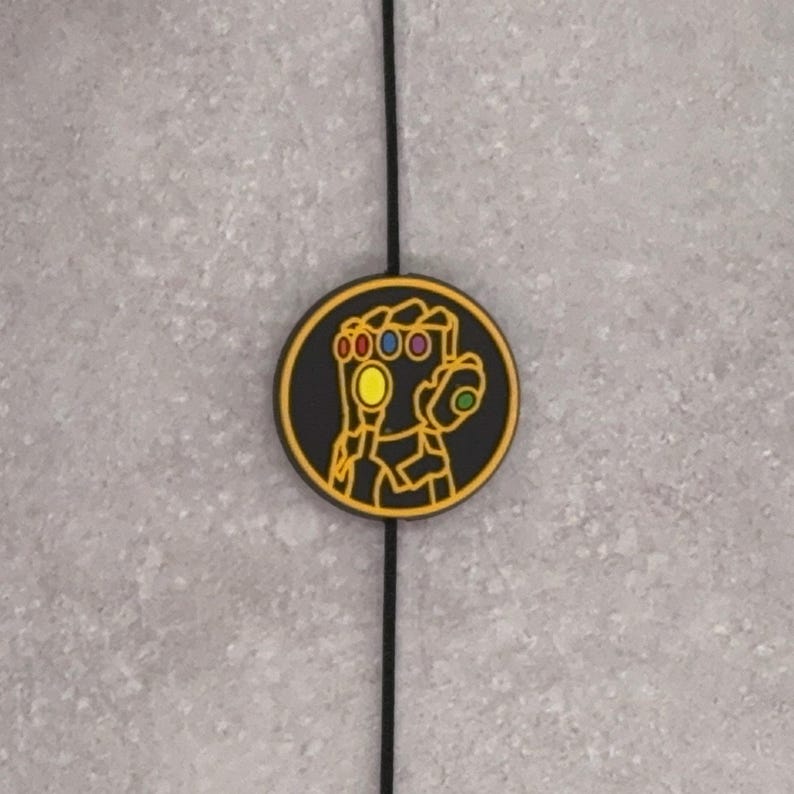 Golden Stone Glove Double-sided Silicone Focal Bead - Etsy