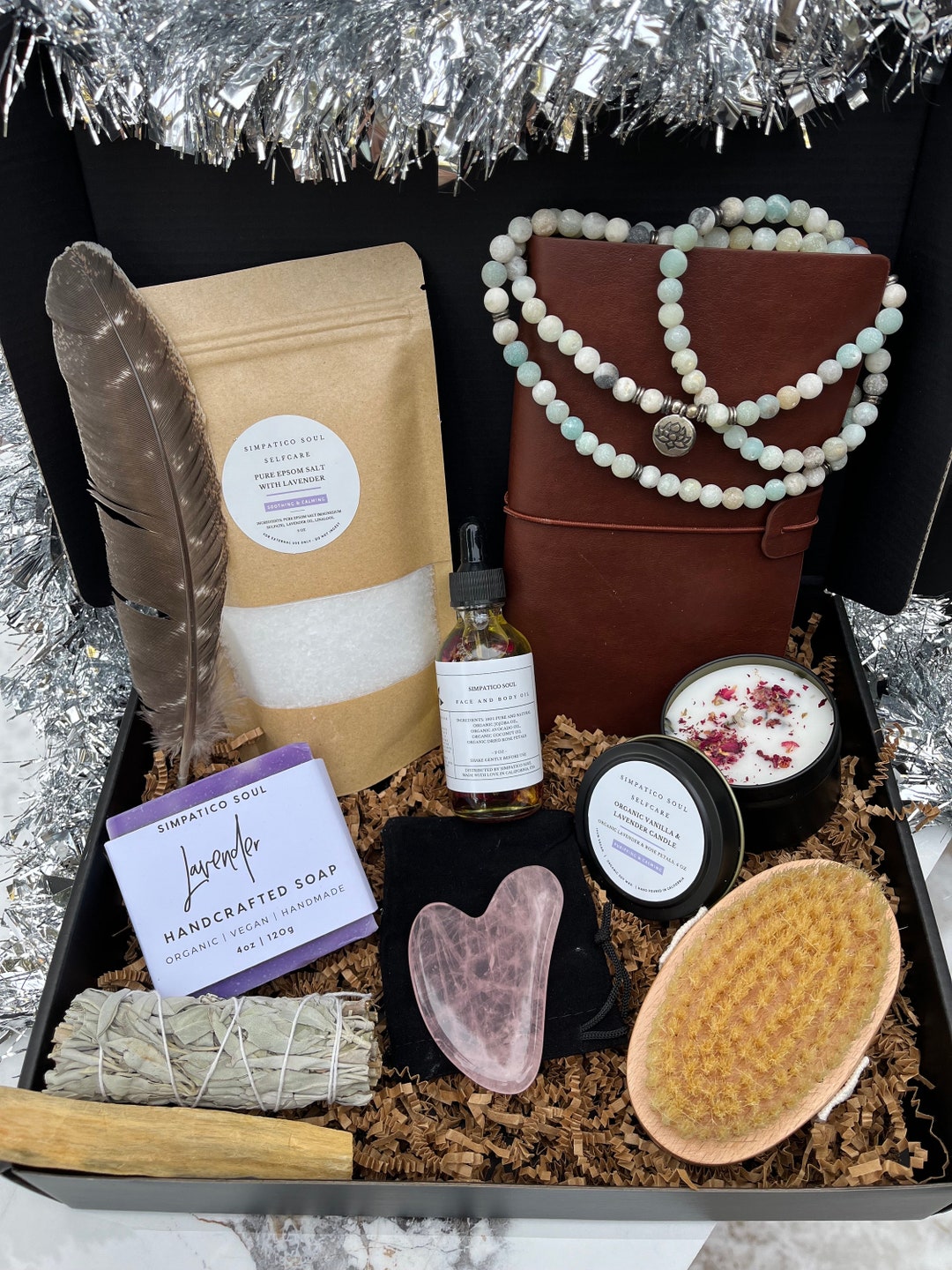 Mala Beads Journal Smudging Set Prayer Beads Yoga - Etsy