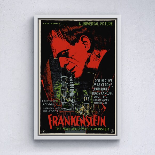 Frankenstein Poster - Etsy