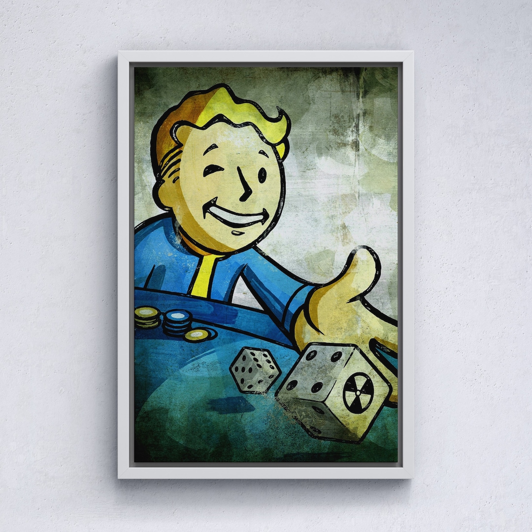 Fallout Poster Wall Art Canvas Print Game Poster Gift - Etsy