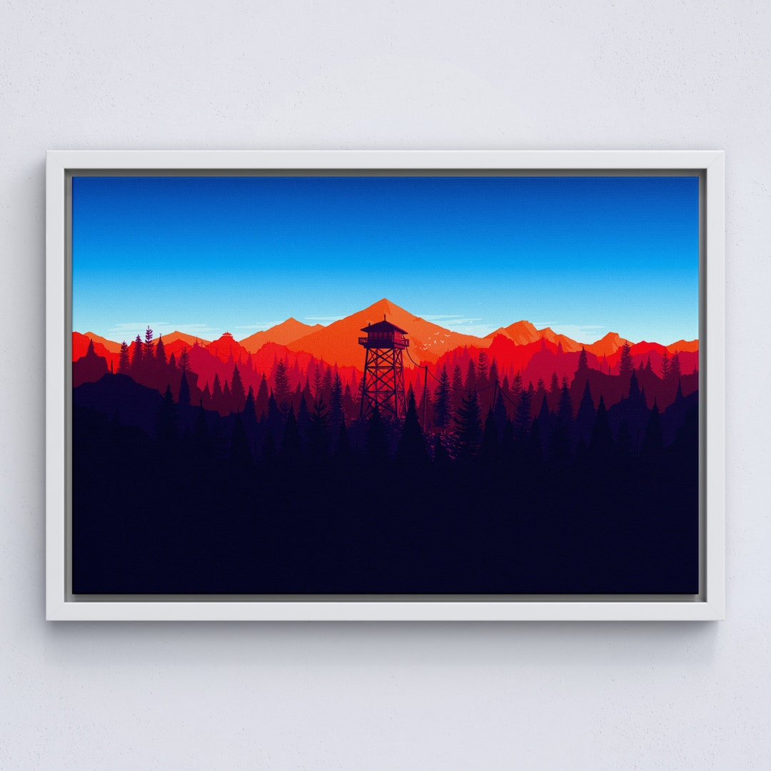 Firewatch Poster Wall Art Canvas Print Game Poster Gift - Etsy