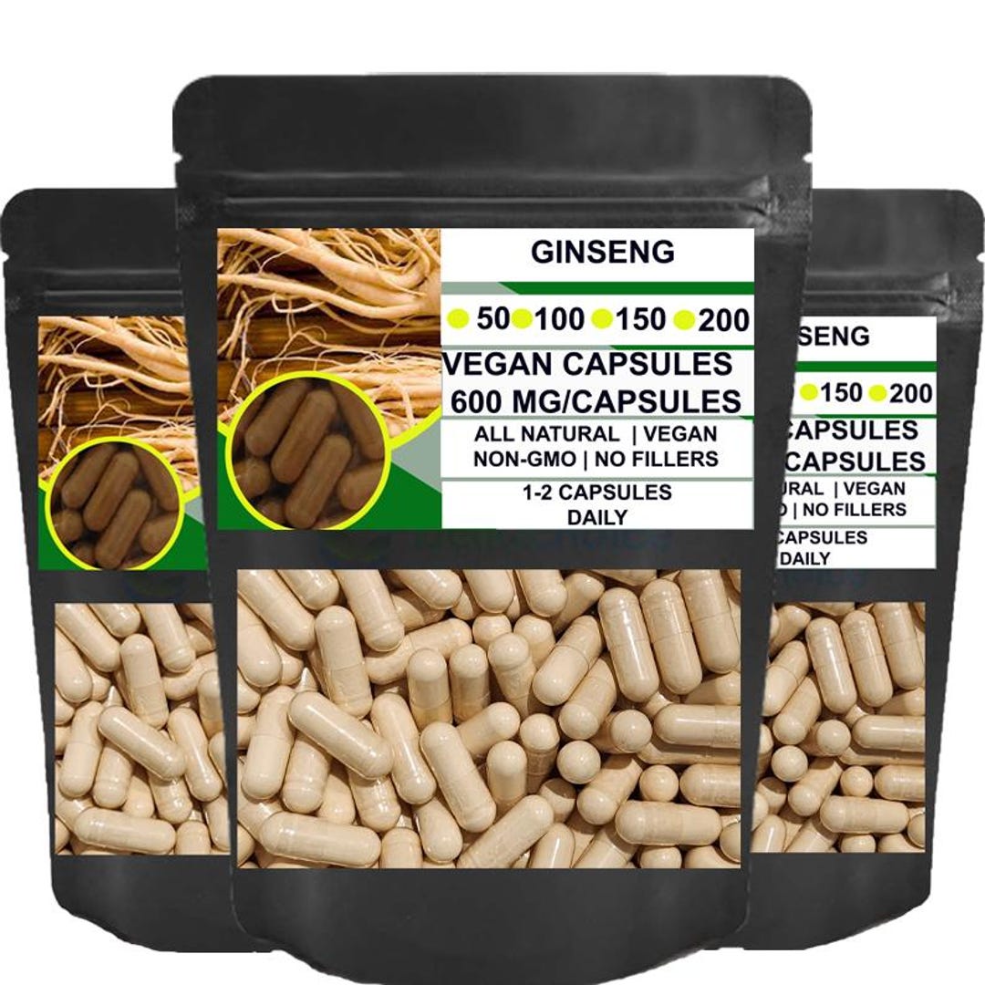 Natural Ginseng Capsules – Pure Plant-based Capsules for Wellness ...