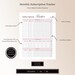 Monthly Subscription Tracker, Printable Budget Tracker, Spending ...
