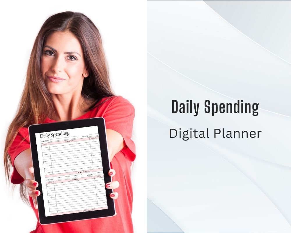 Daily Spending Tracker, Printable Expense Tracker, Money Tracker, Daily ...
