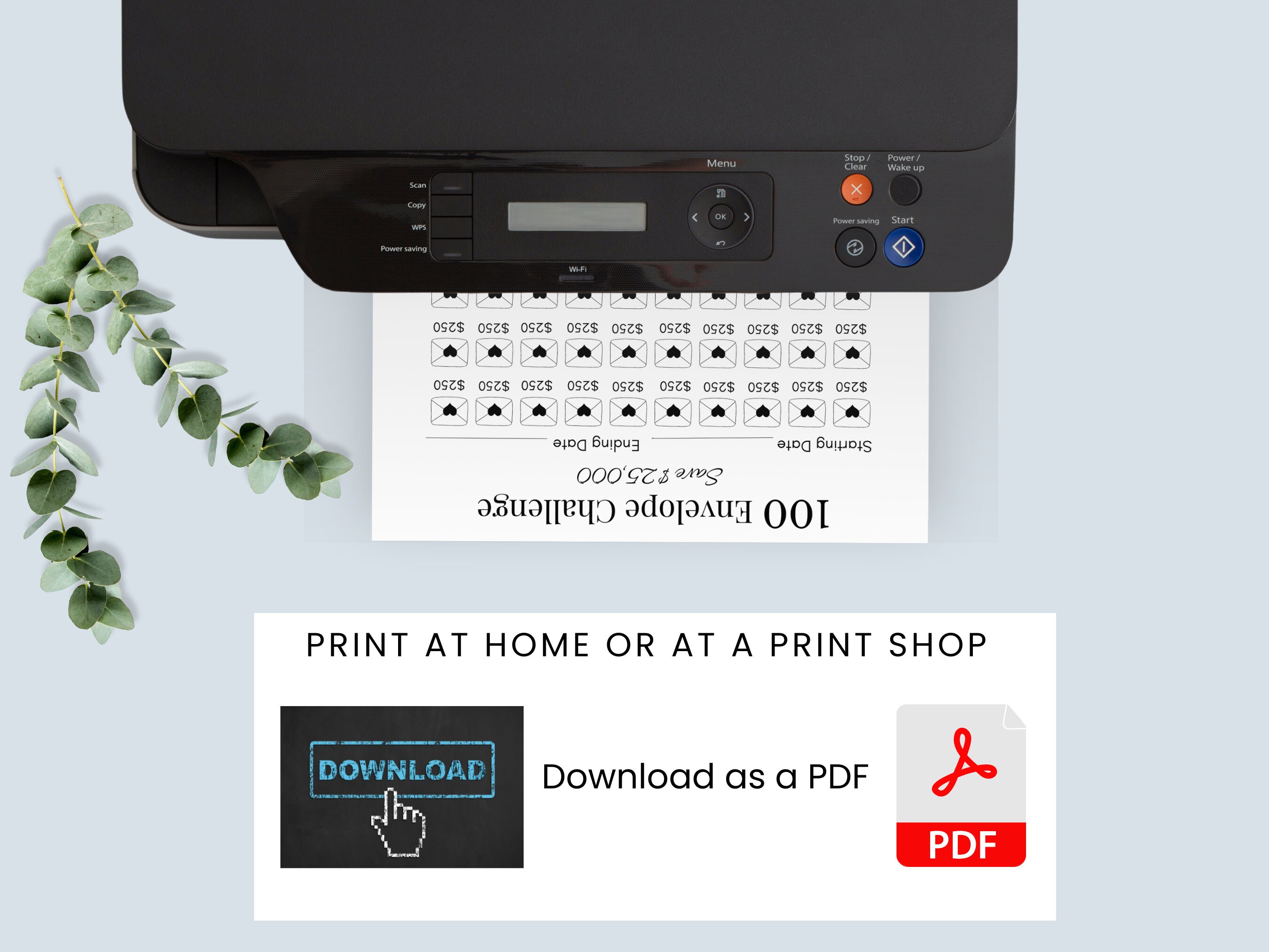 100 Envelope Savings Challenge With Shade Savings Tracker - Etsy