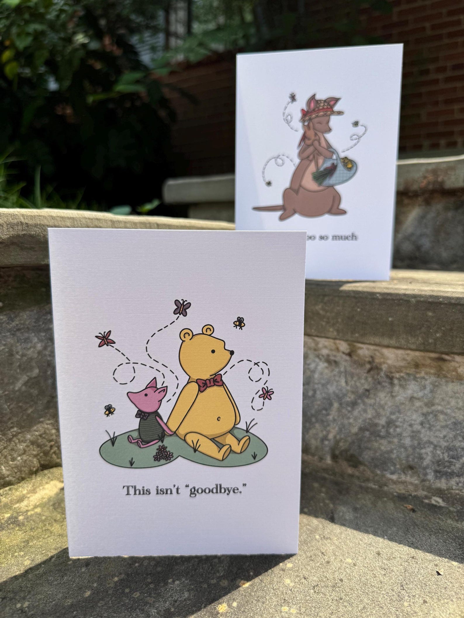 Sweet Farewell Card – Not Goodbye, Just See You Later – Cute Pooh Bear ...