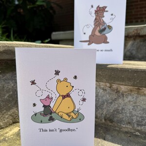 Sweet Farewell Card – Not Goodbye, Just See You Later – Cute Pooh Bear ...