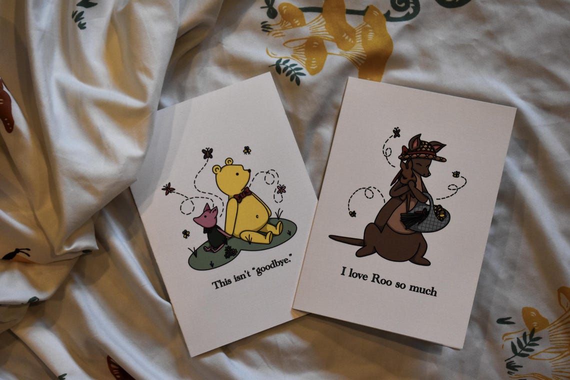 Sweet Farewell Card – Not Goodbye, Just See You Later – Cute Pooh Bear ...