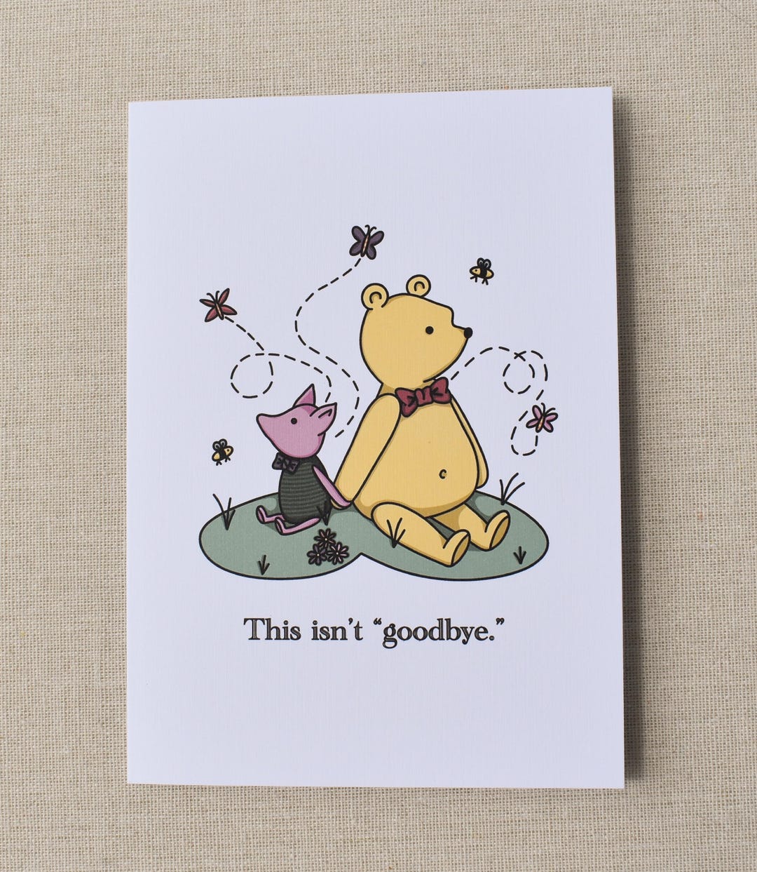 Sweet Farewell Card – Not Goodbye, Just See You Later – Cute Pooh Bear ...