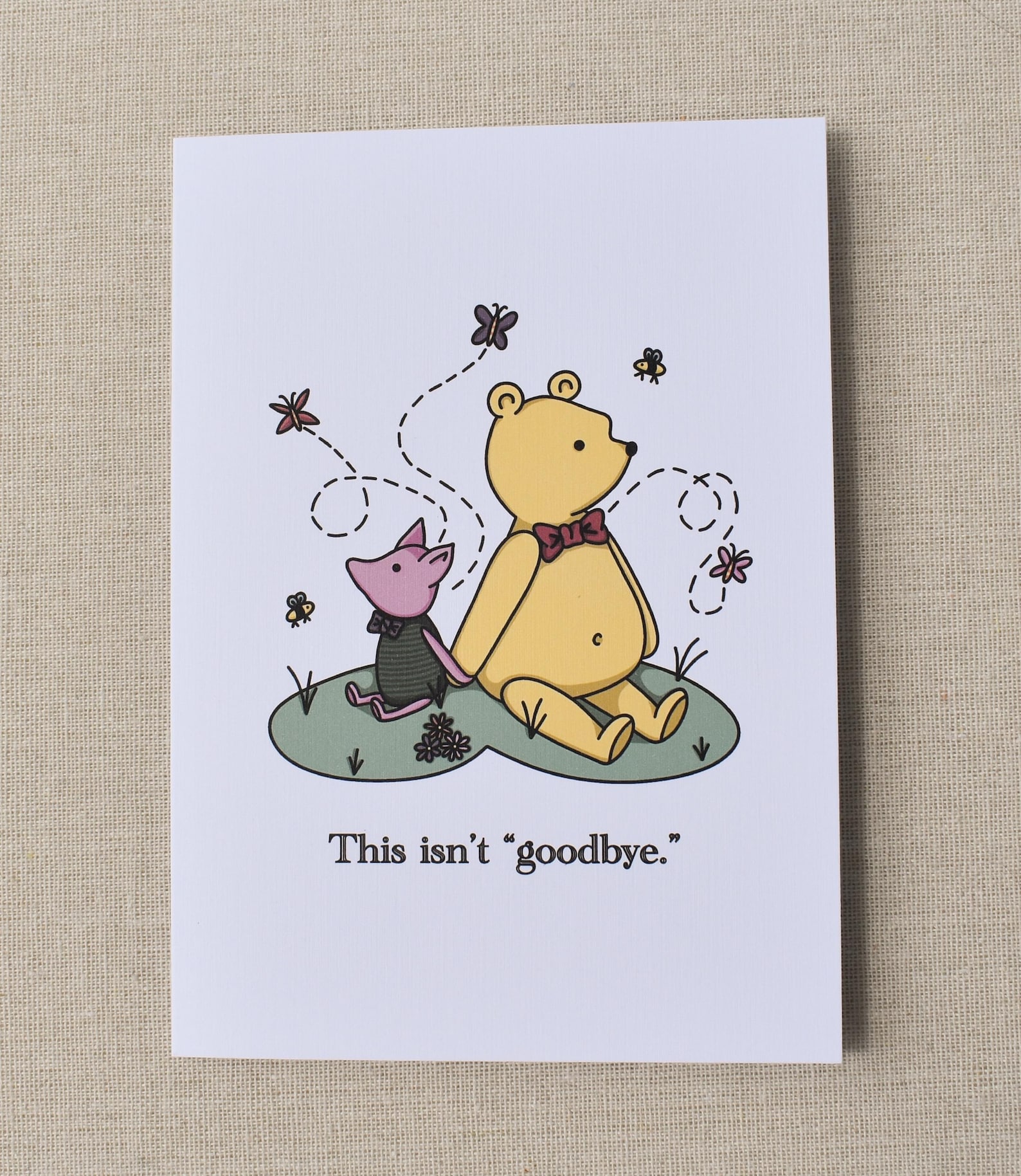 Sweet Farewell Card – Not Goodbye, Just See You Later – Cute Pooh Bear ...