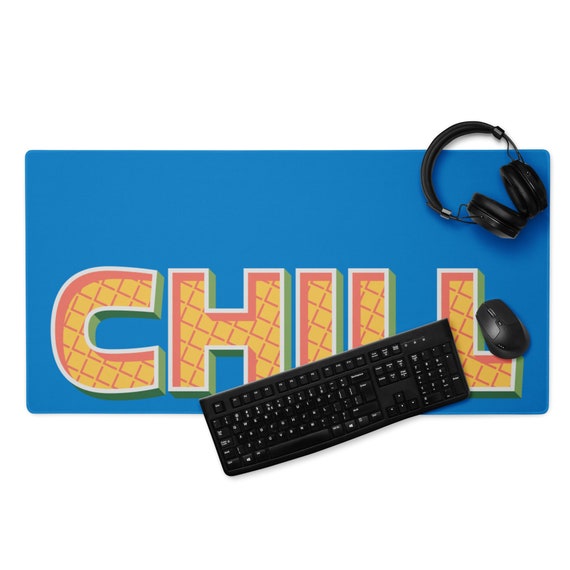 Large Blue Gaming Keyboard Mouse Pad - Etsy