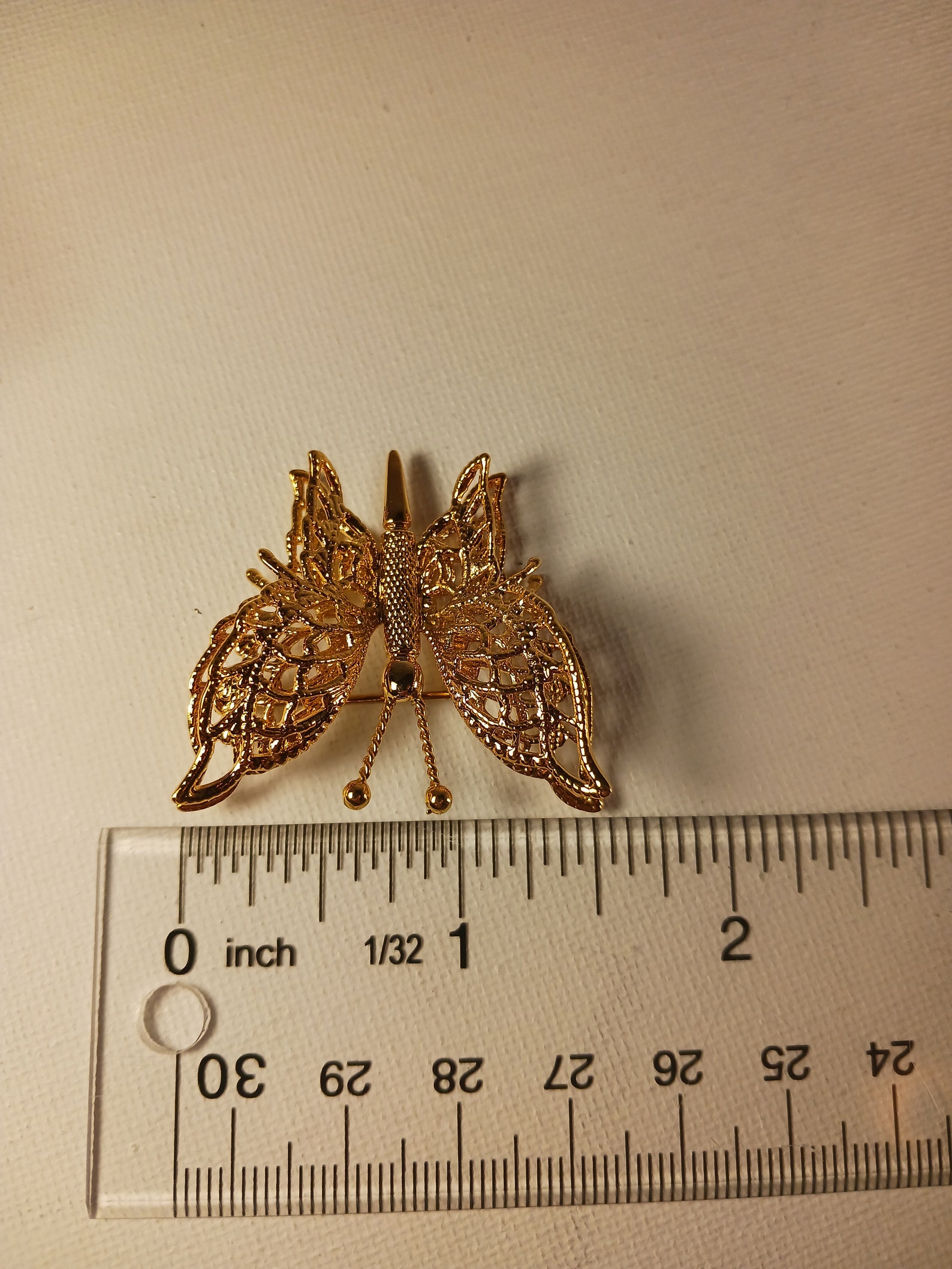 Monet Signed Gold Tone Butterfly Brooch Double Wings Design - Etsy
