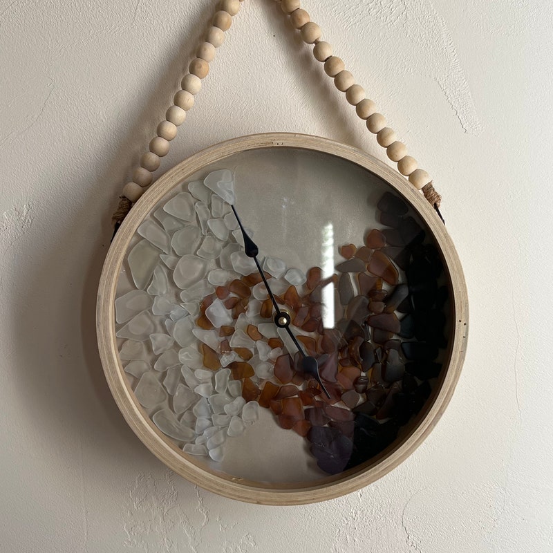Sea Glass Clock - Etsy
