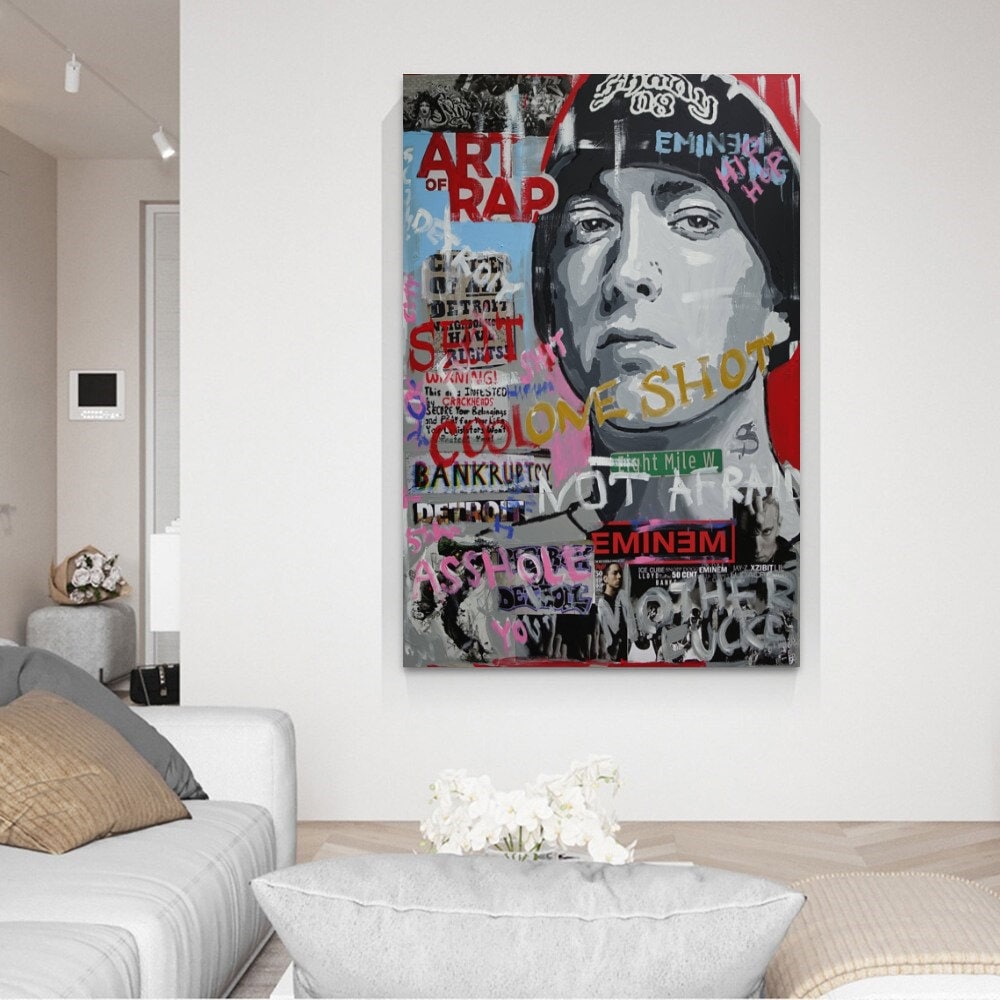 Eminem Malerei Kunst Legend Rapper Poster verkauft von Rina Trijntje ...