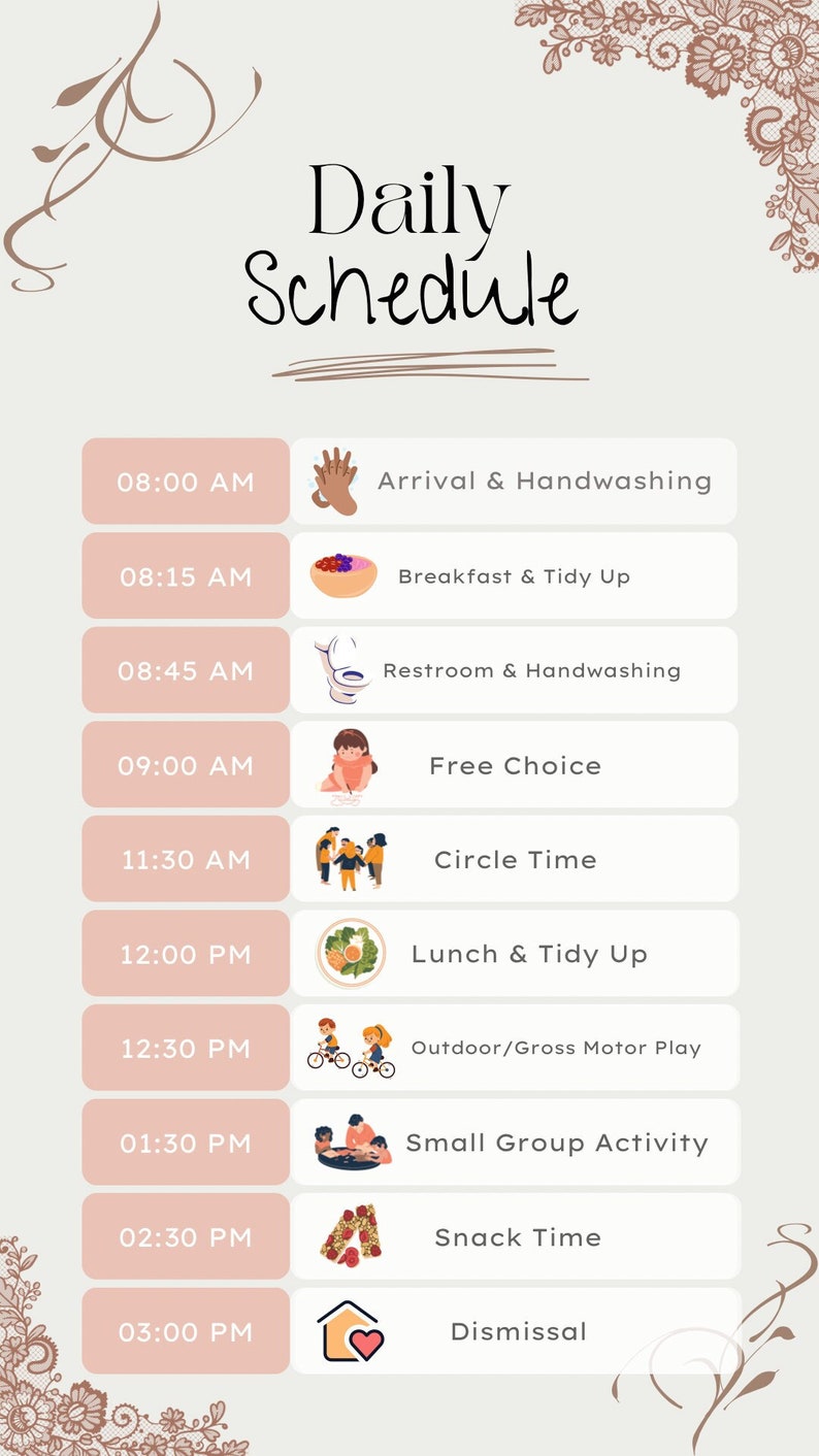 Soft Neutral Daily Classroom Schedule - Etsy