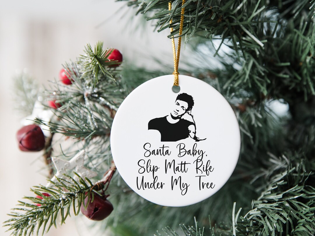 Matt Rife Christmas Ornament, Matt Rife Gifts, Matt Rife Fan Christmas ...