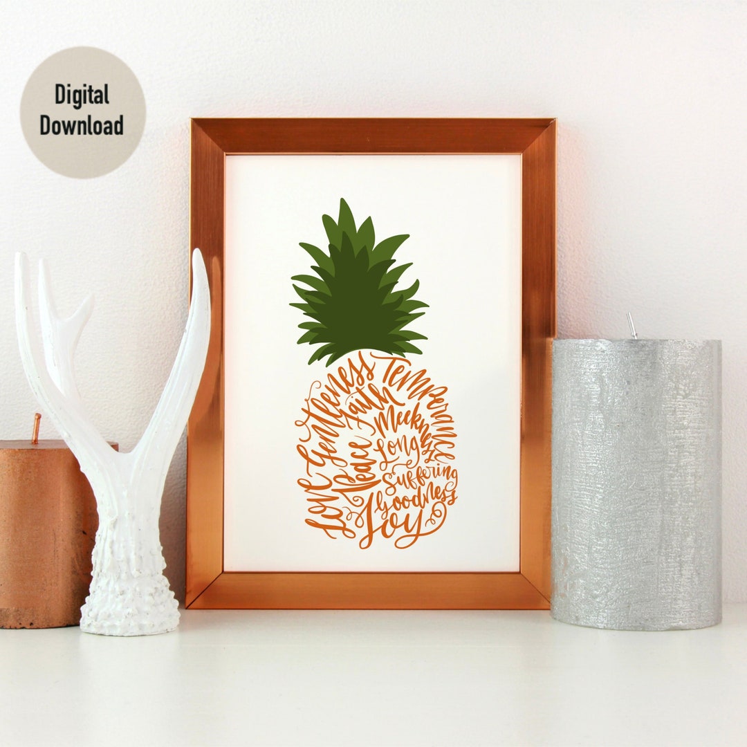 Modern Fruit of the Spirit Wall Art: Printable Christian Decor for Kids ...