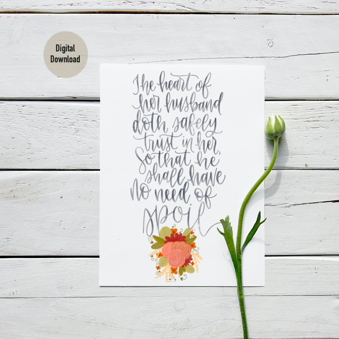 Proverbs 31 Scripture Memory Cards: Printable Gift for Mother's Day ...