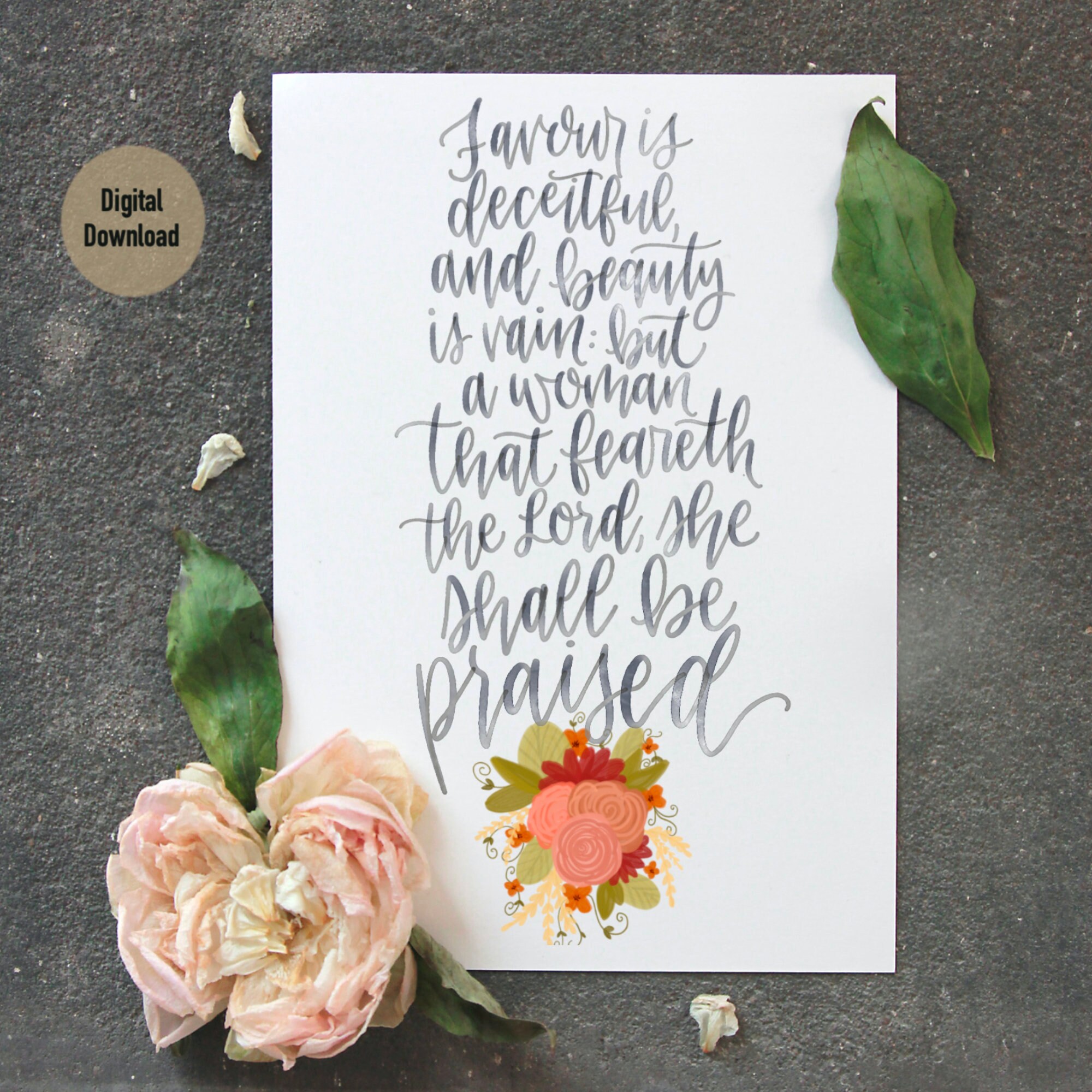 Proverbs 31 Scripture Memory Cards: Printable Gift for Mother's Day ...