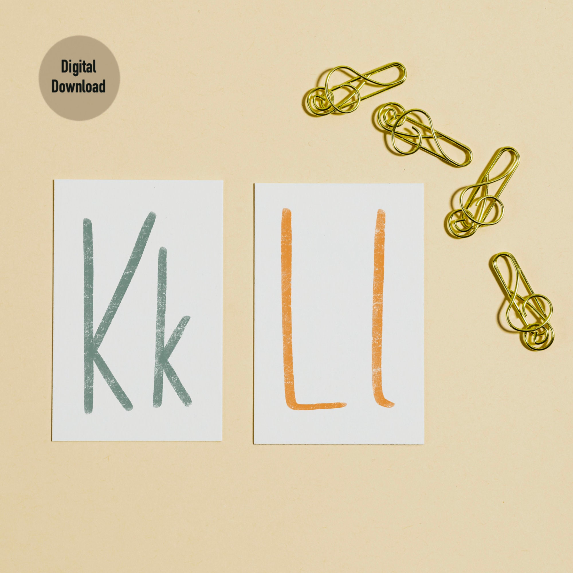 Printable ABC Flashcards: Montessori Early Literacy Tool for Toddlers ...