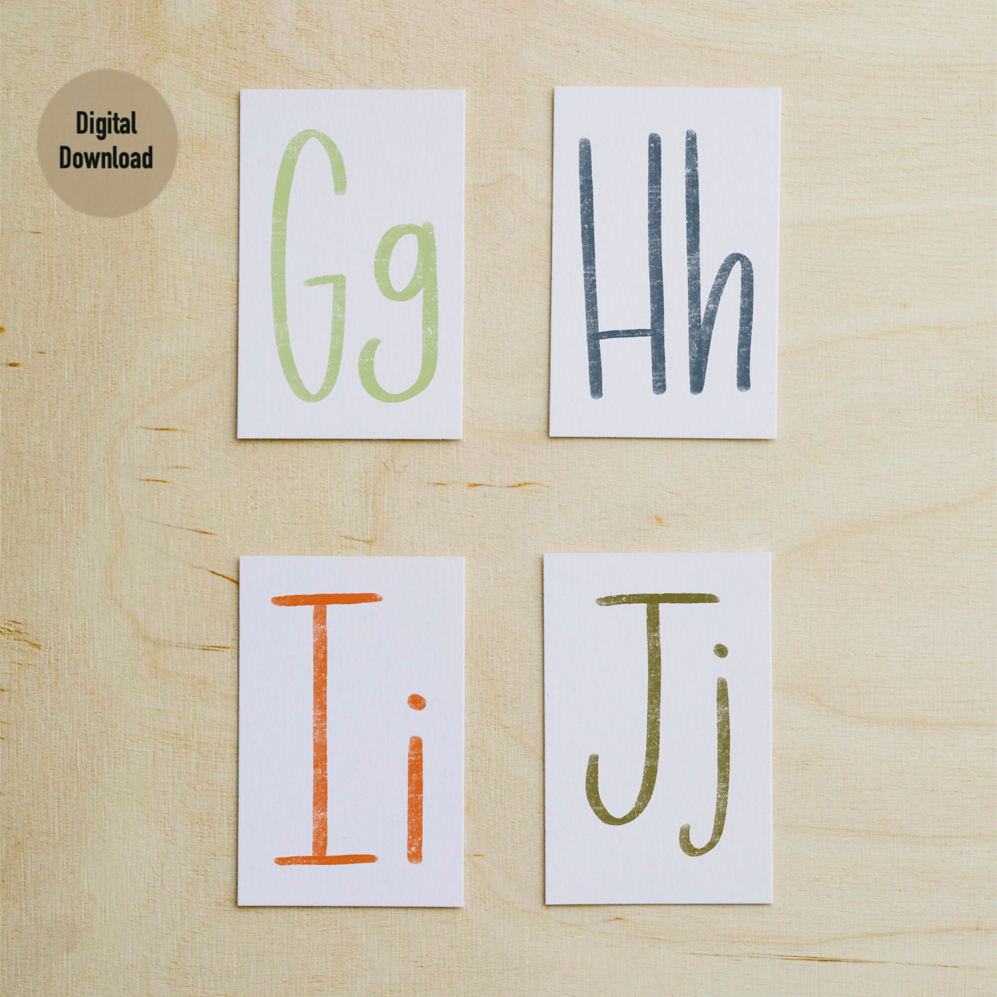 Printable ABC Flashcards: Montessori Early Literacy Tool for Toddlers ...