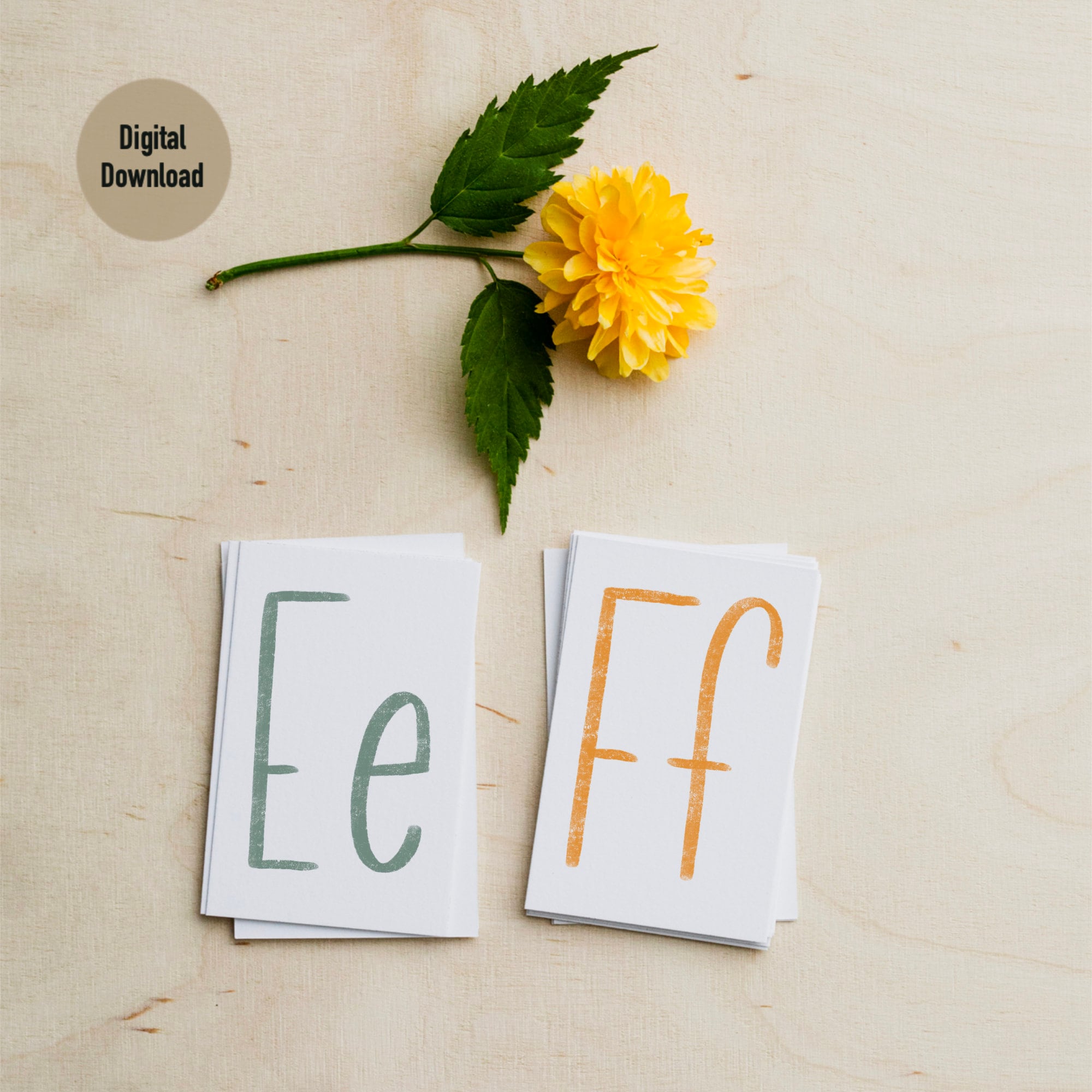 Printable ABC Flashcards: Montessori Early Literacy Tool for Toddlers ...
