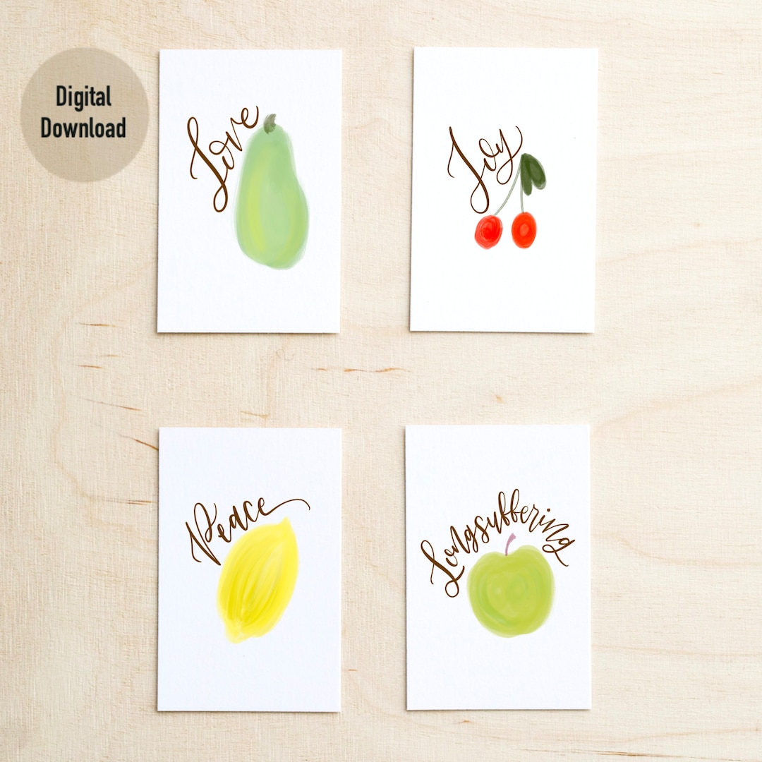 Fruit Of The Spirit Flashcards Printable