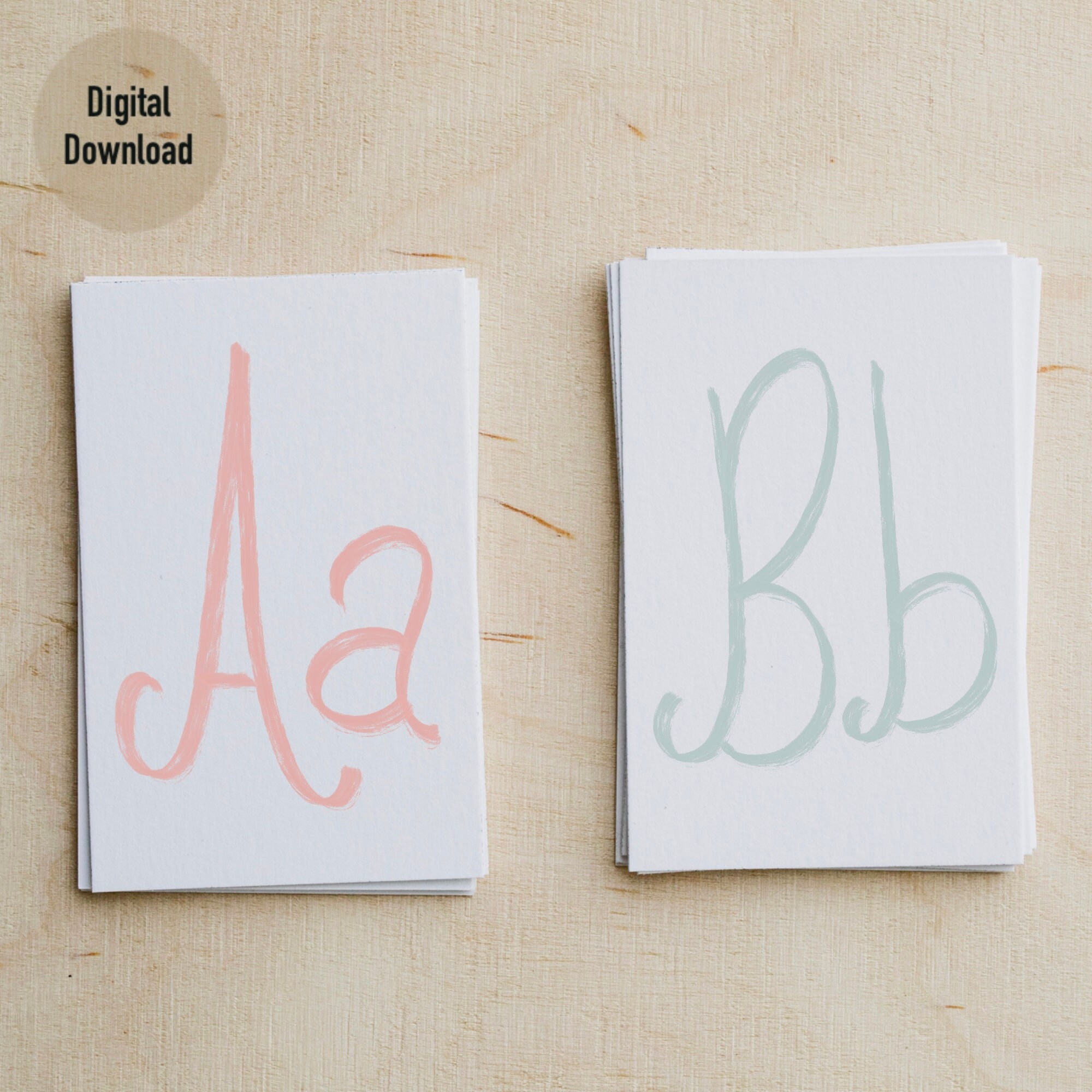 Printable Alphabet Flashcards. Early Literacy for Homeschool ...