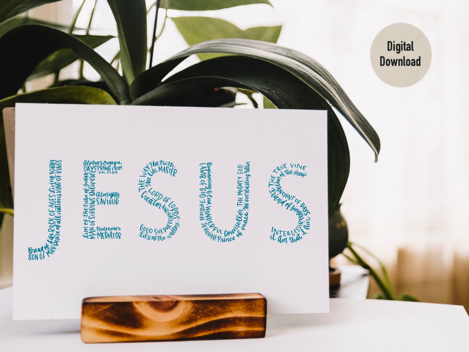 Scripture Word Art, Names of God Wall Art, Jesus Wall Art, Names of ...